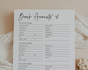Printable Weekly Bank Account Balance Tracker Digital - Etsy