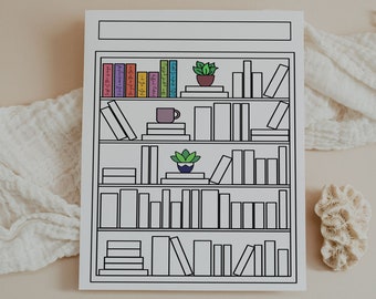 Book Tracker, Bookshelf Reading Log , Books I've Read, Yearly Monthly ...