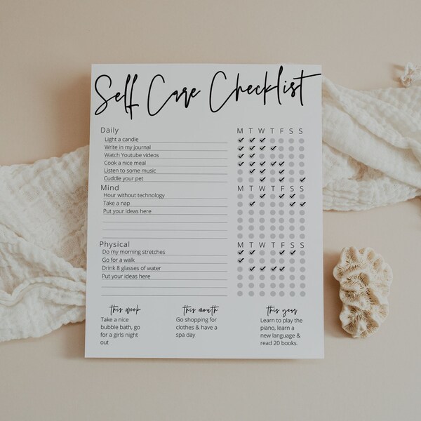 Self Care Printables - Etsy