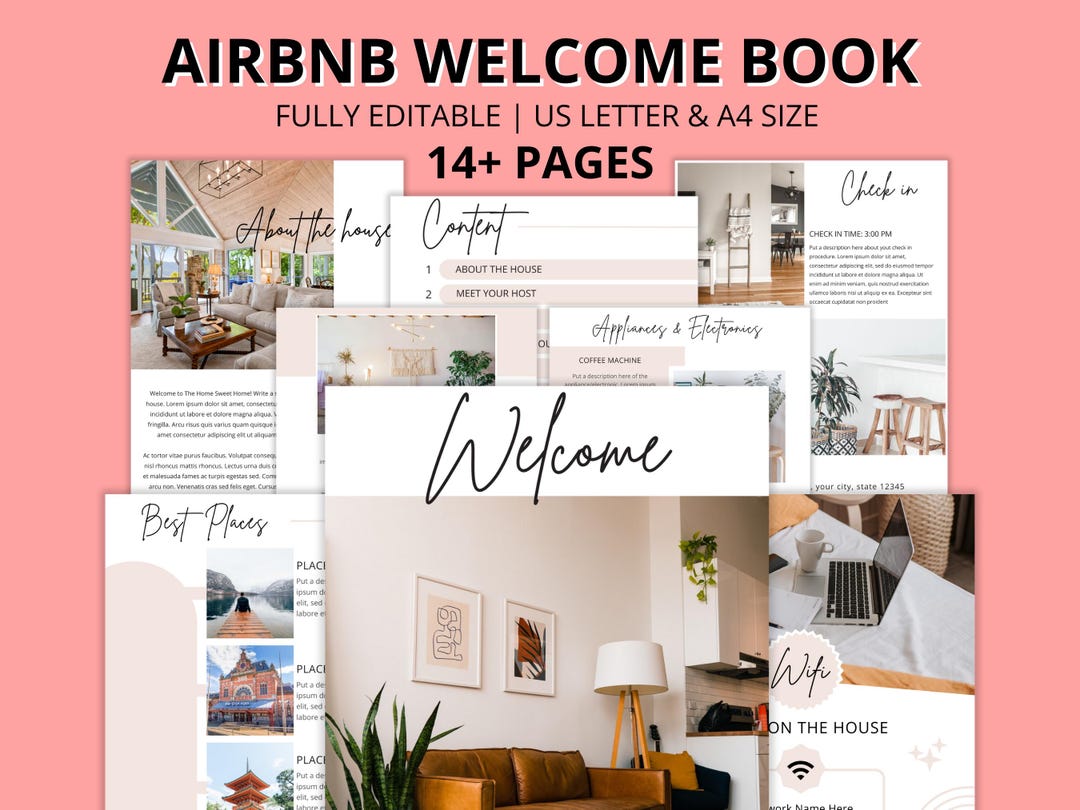 Airbnb Welcome Book Template, Airbnb House Guide, Airbnb Guidebook ...