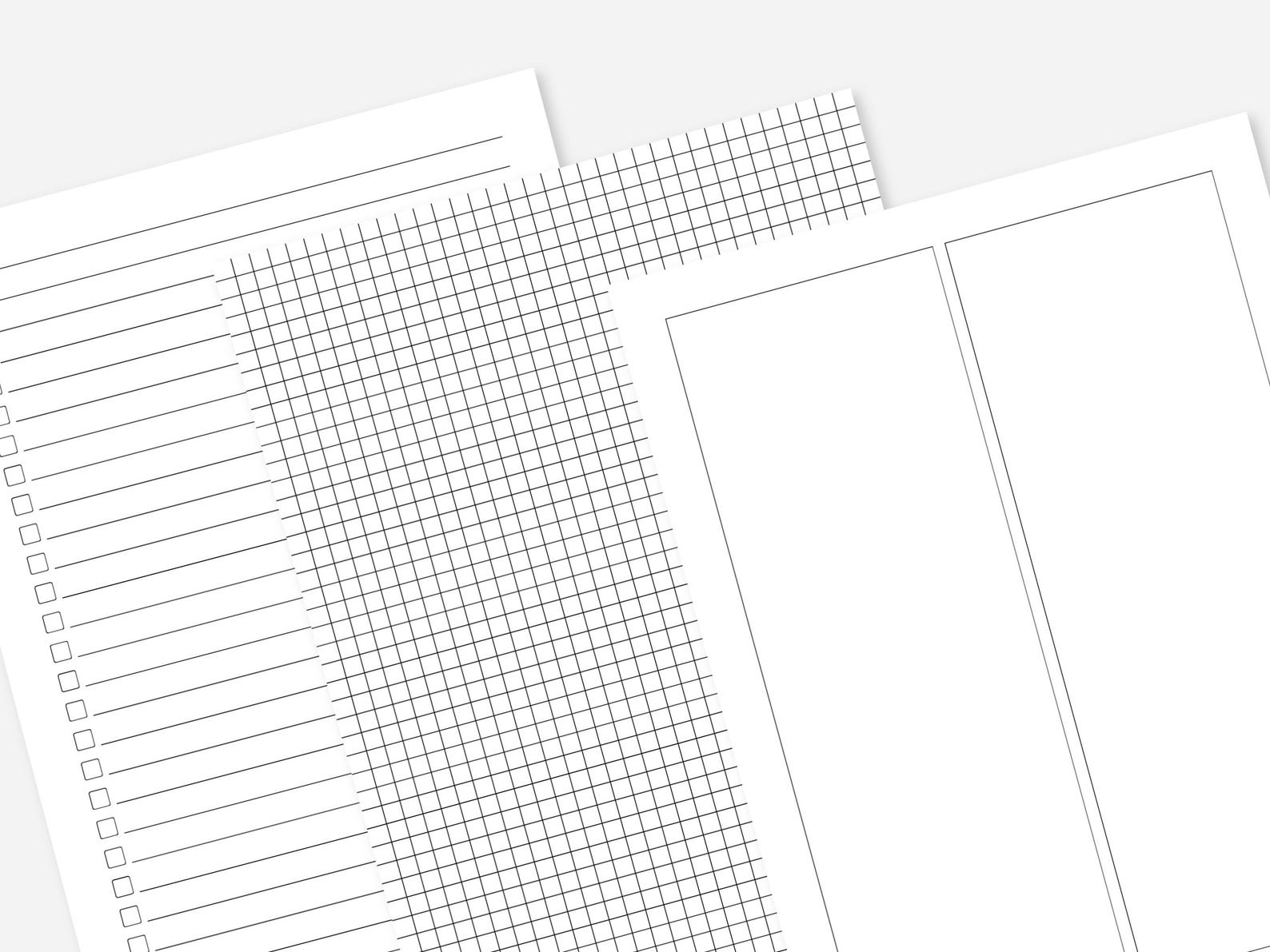100+ Lined Paper Bundle, Notebook, Pages, Writing, Journal, Notes, Wide ...
