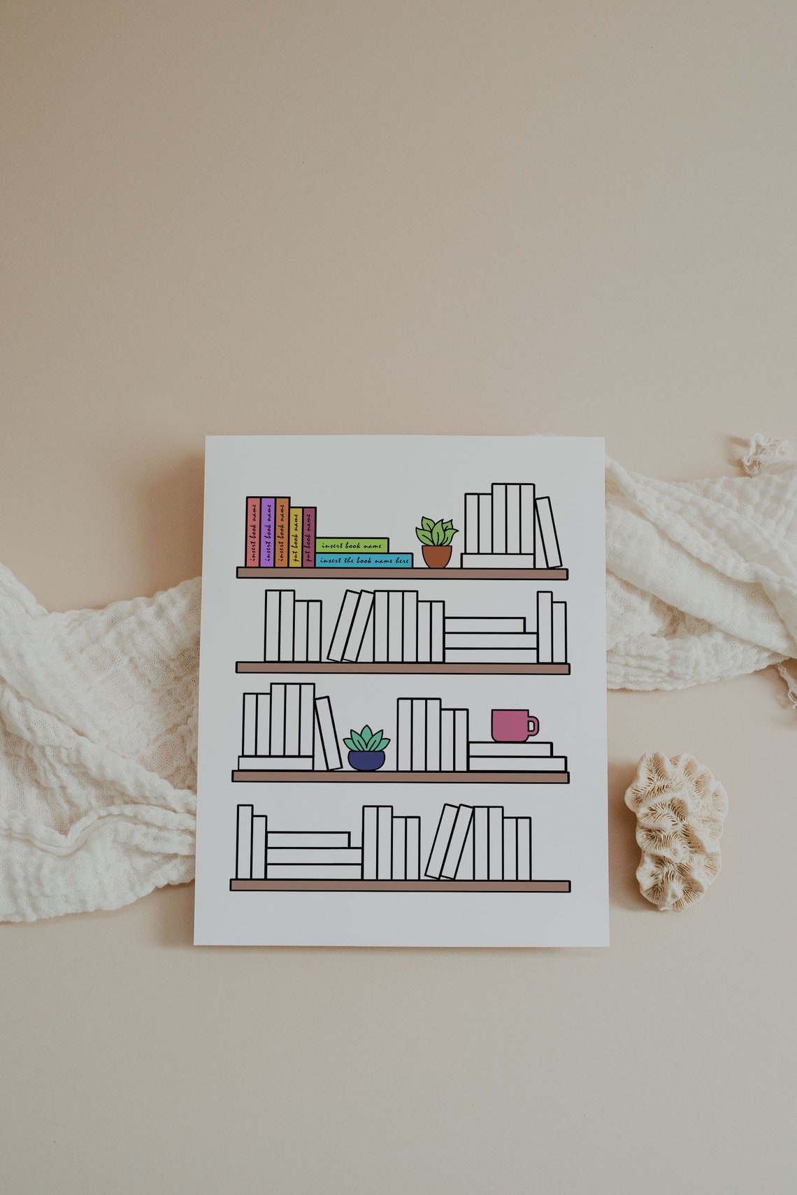 Book Tracker Bookshelf Reading Log Books I've Read - Etsy