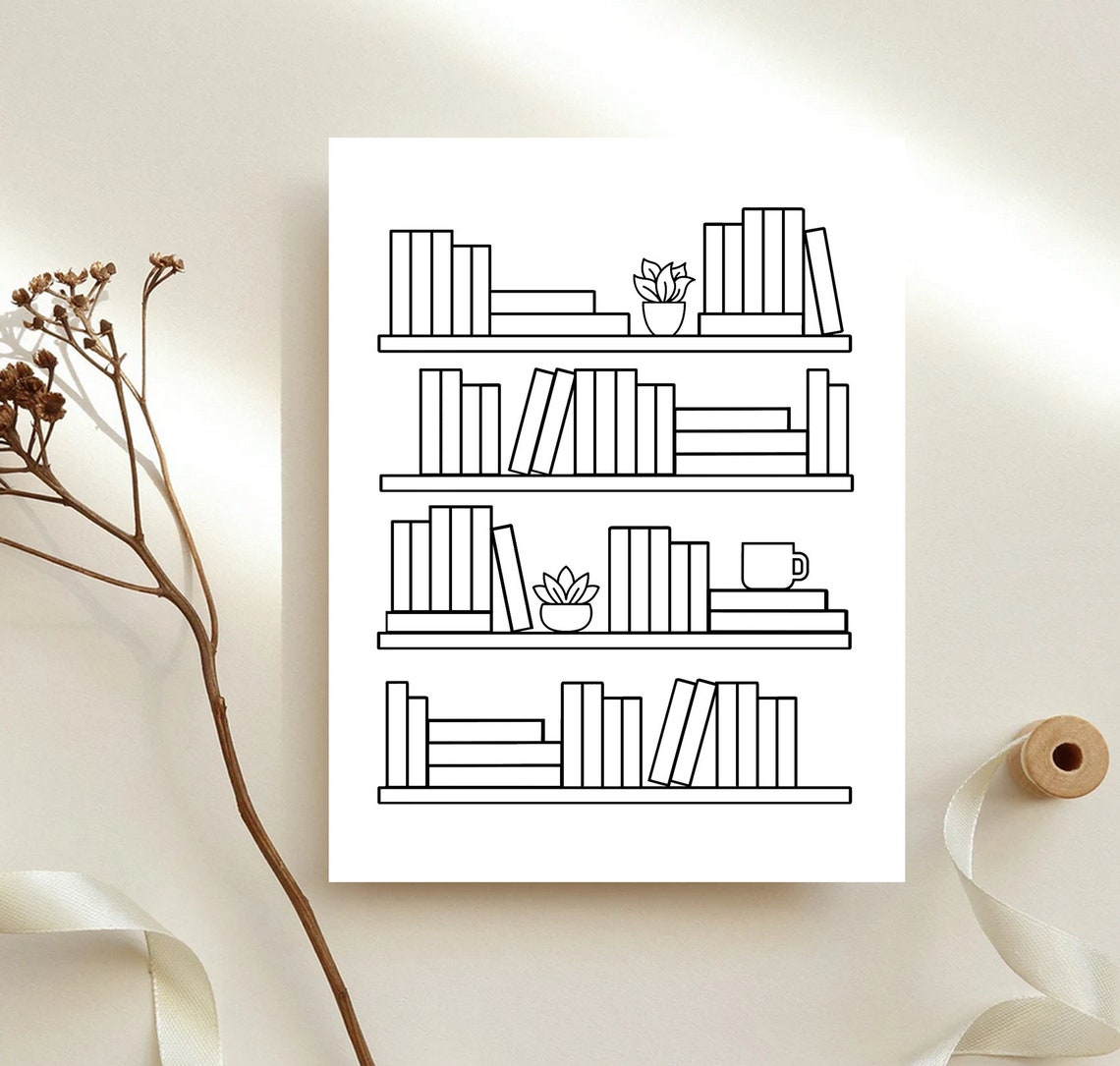 Book Tracker Bookshelf Reading Log Books I've Read - Etsy