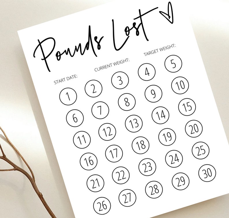 Weight Loss Tracker, Pounds Lost, 30 Lbs, Fitness, Health, Workout ...