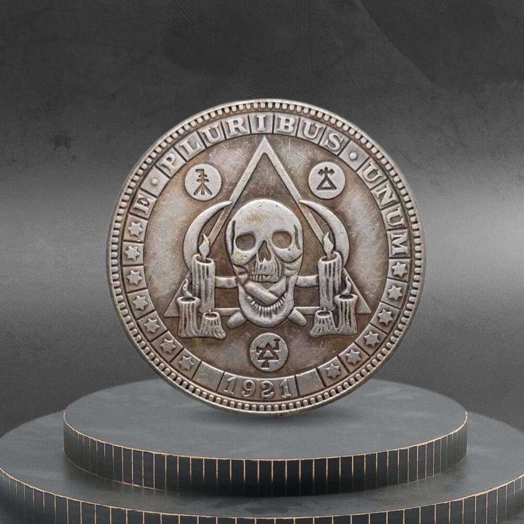Hobo Coin Ritual Devil Pentagram Symbol Skull Ceremony American Custom ...