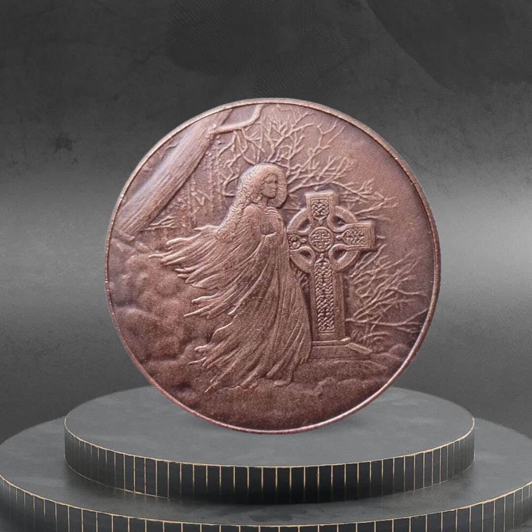 Hobo Coin Celtic Cross Druid Wild Witch Magic Woman American Custom ...