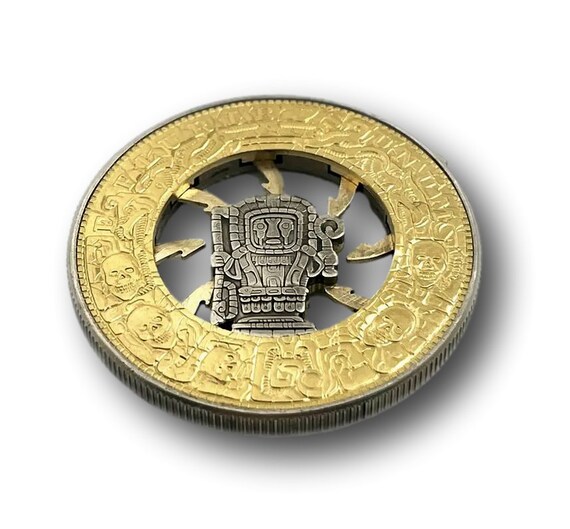 Rotating Art Coin Movable Scarab Mechanism Coin - Egyptian Hobo Nickel ...