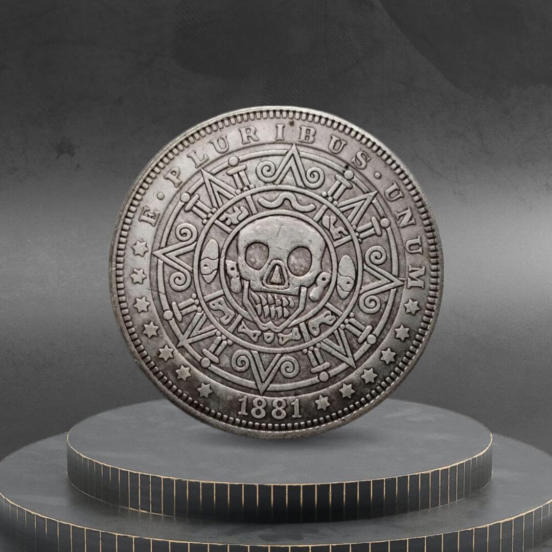 Hobo Coin Skull Pirate of the Caribbean Cursed Aztec Treasure American ...