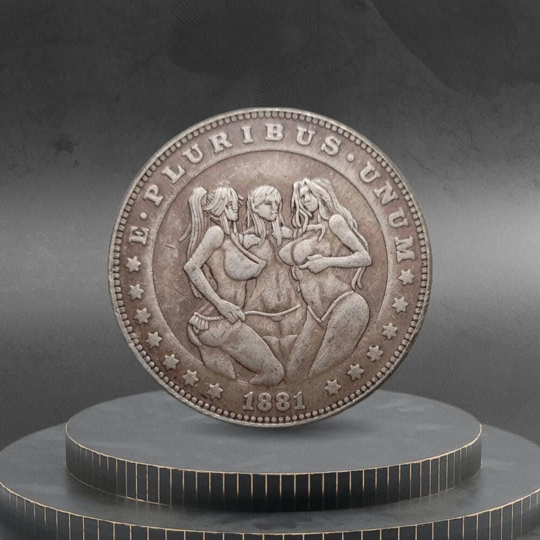 Hobo Coin Sexy Woman Gay LGBT Lesbian Love Adult Art American Custom ...