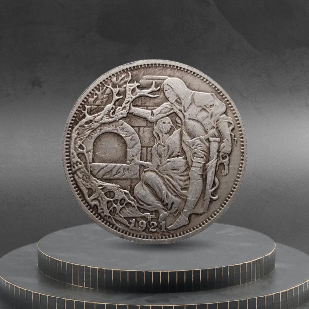 Hobo Coin Medieval Knight Holy Grail Roman Booteen American Custom Coin ...