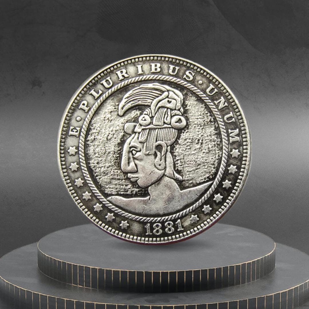 Hobo Coin Mayan Aztec Old Ancient Warrior South American Custom Coin ...