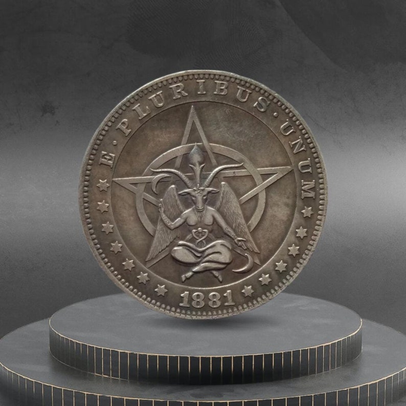 Hobo Coin Pentagram 5 Pointed Star Devil Satan Lucifer American Custom ...