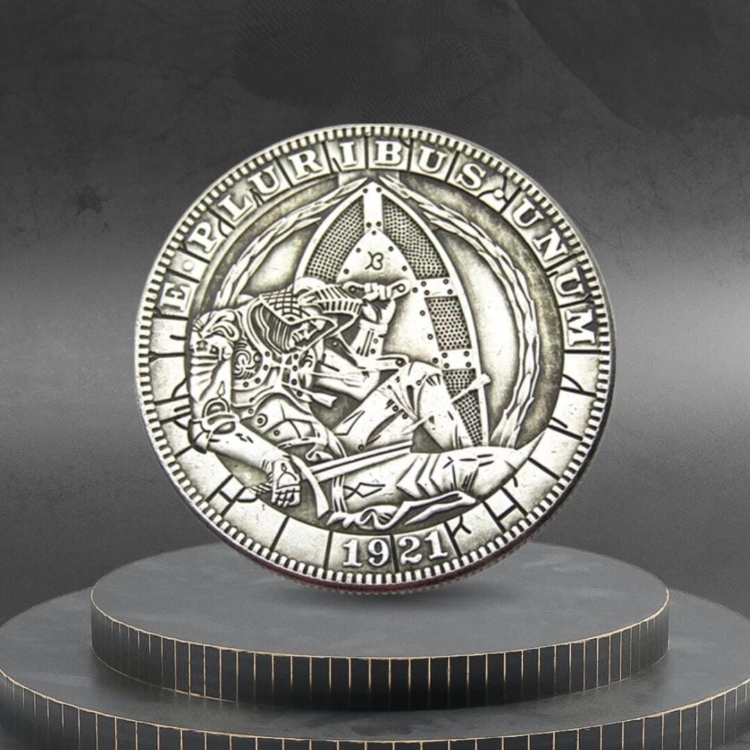 Hobo Coin Templar Knight Warrior of God Church Masonic American Custom ...