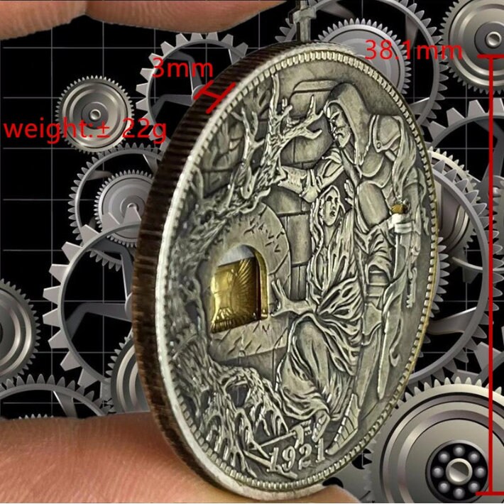 Mechanical Coin Templar Knight Hobo Coin Moving Egyptian Roman Booteen ...