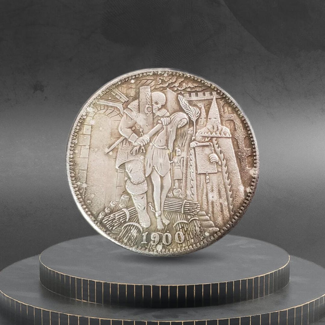 Hobo Coin Burn the Evil Witch Medieval Dark Age American Custom Coin ...