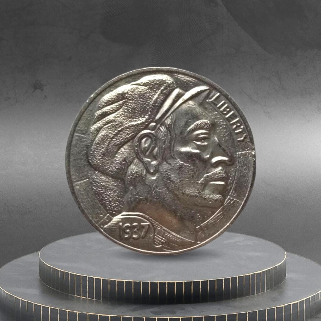 Hobo Coin Old Man Conductor Worker Employee Unique Art Custom Coin ...