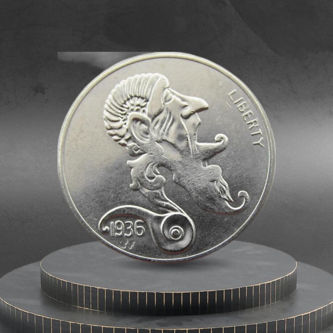 Hobo Coin Greek Roman Man Screaming Unique Token American Custom Coin ...