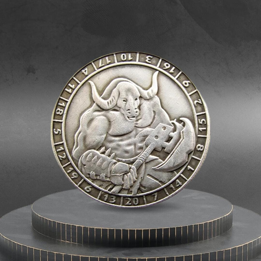 Hobo Coin Minotaur Greek Mythology Mythical Creature American Custom ...