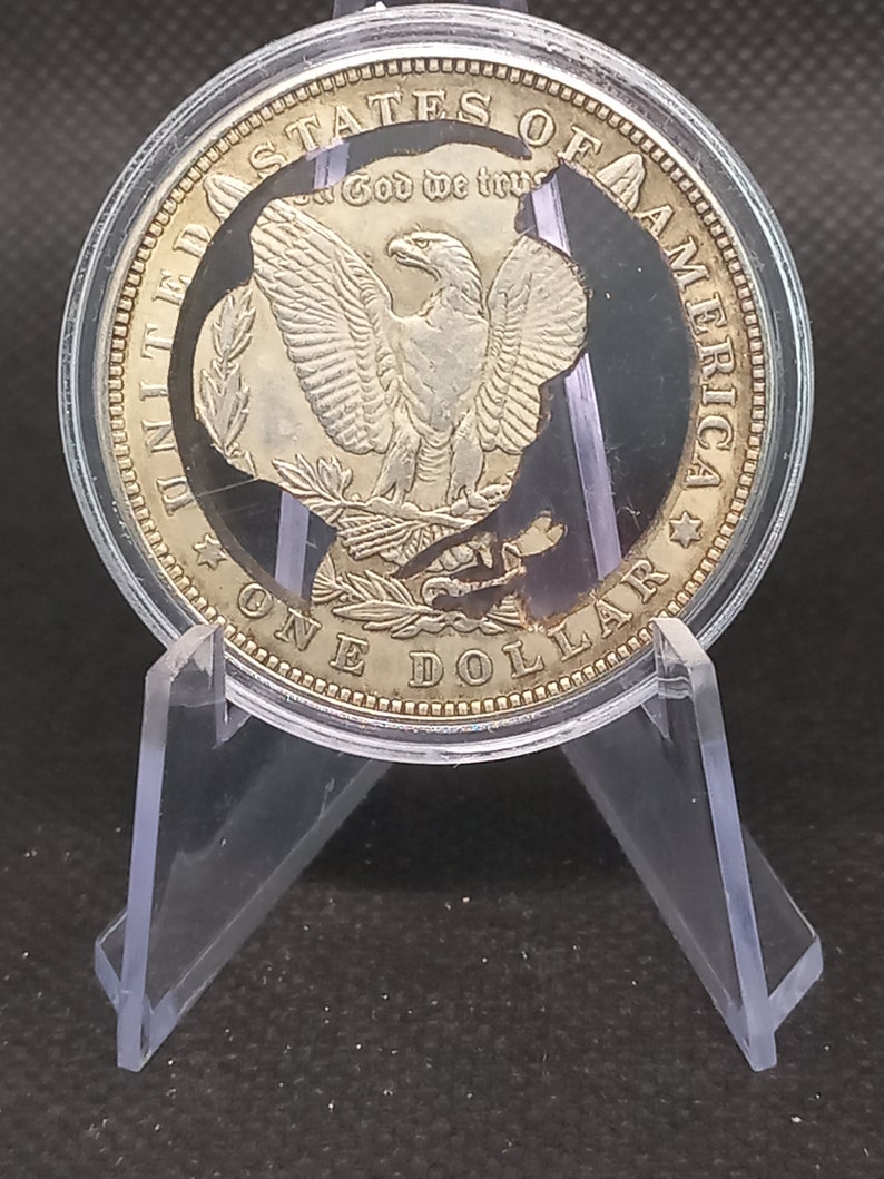 Hand Cut Snake and Skull Viper Voodoo Witchcraft Hobo Coin Cutting ...