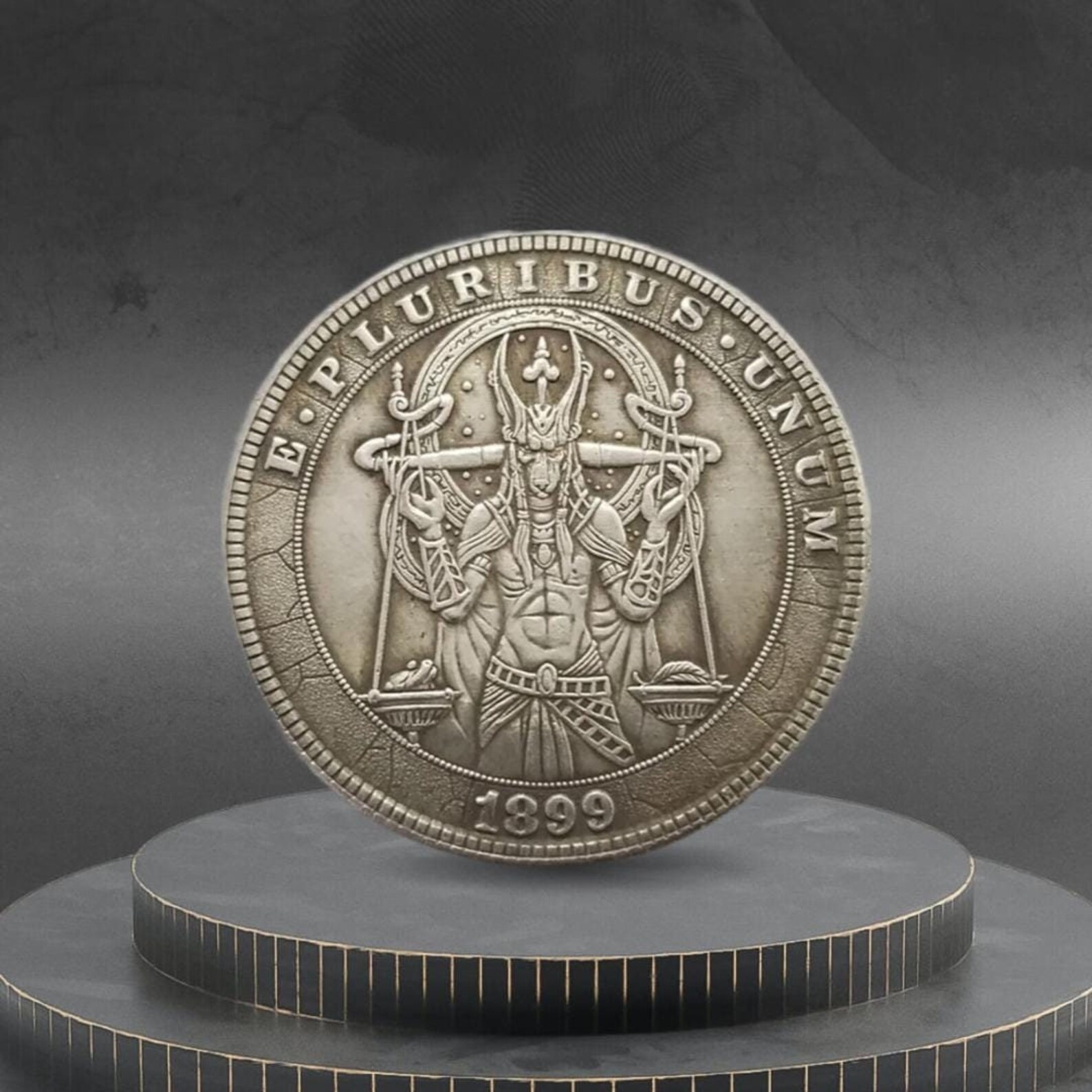 Hobo Coin Anubis Ancient Egyptian God of Afterlife American Custom Coin ...