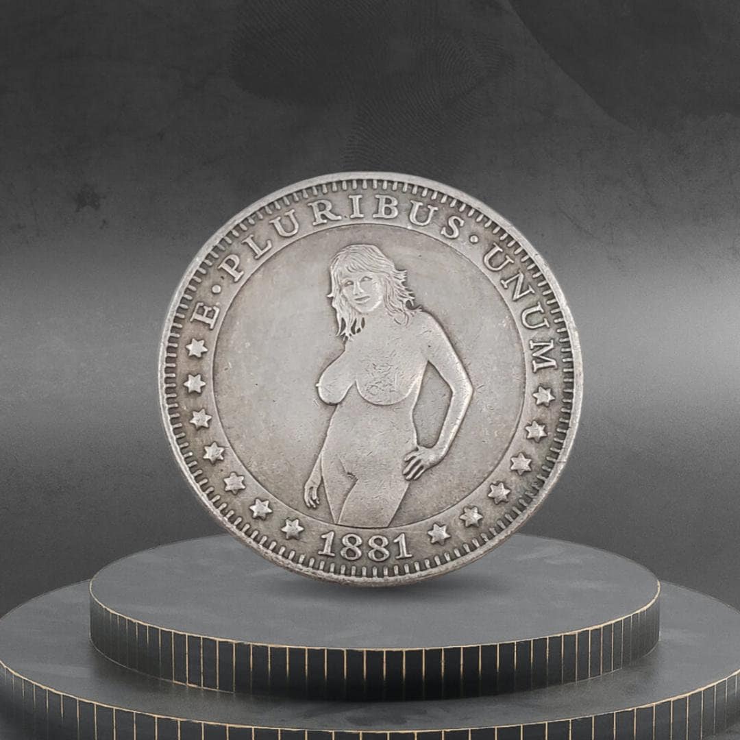 Hobo Coin Sexy Older Woman Posing Seductively Love American Custom Coin ...