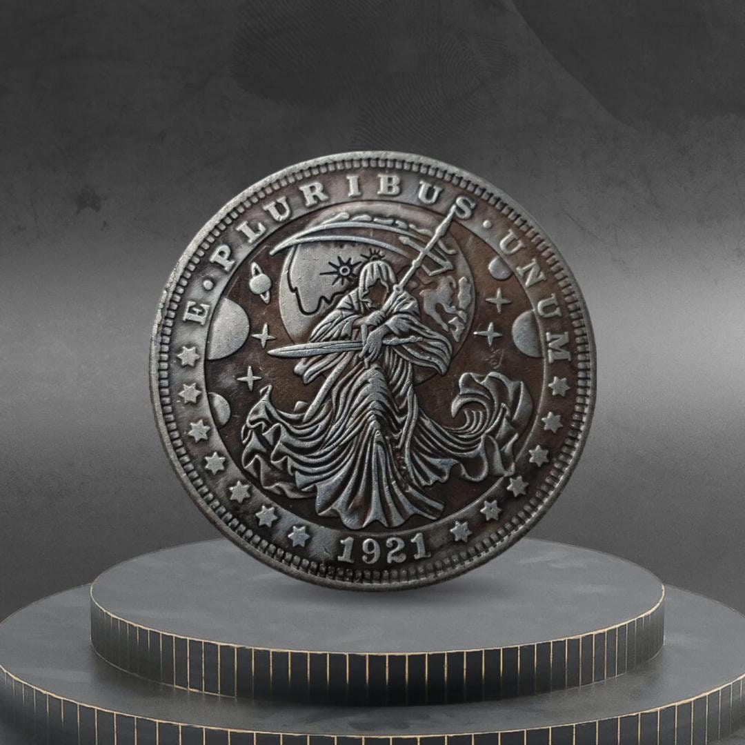 Hobo Coin Earth Star Universal the Angel of Death American Custom Coin ...