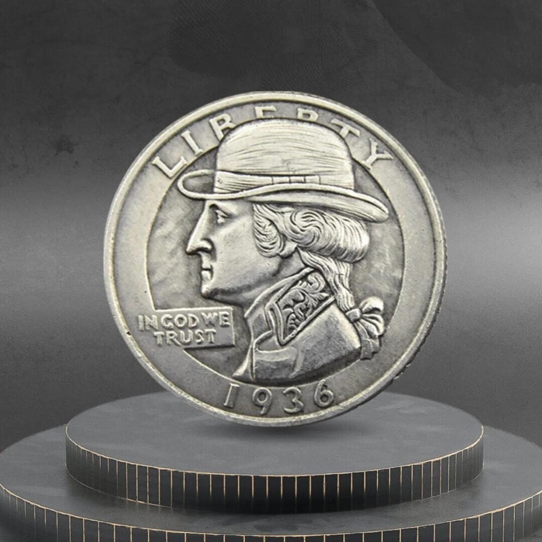 Hobo Coin George Washington the Handsome Gentleman American Custom Coin ...