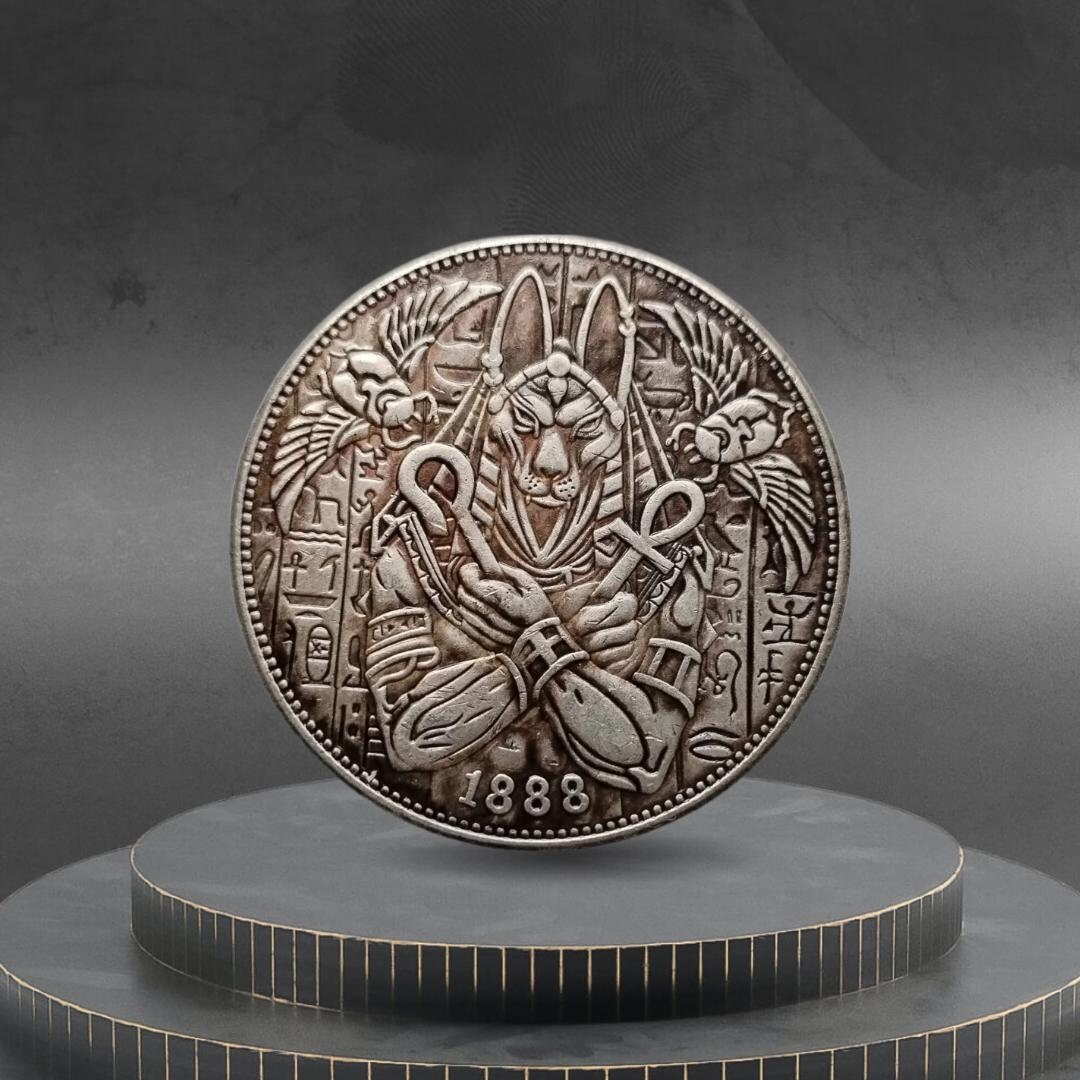 Hobo Coin Anubis Egyptian God Lord of the Dead American Custom Coin ...