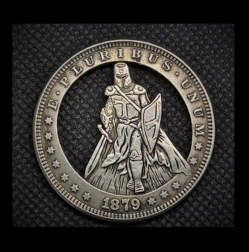 Hand Cut Medieval Templar Knight God Jesus Hobo Coin Cutting - Etsy