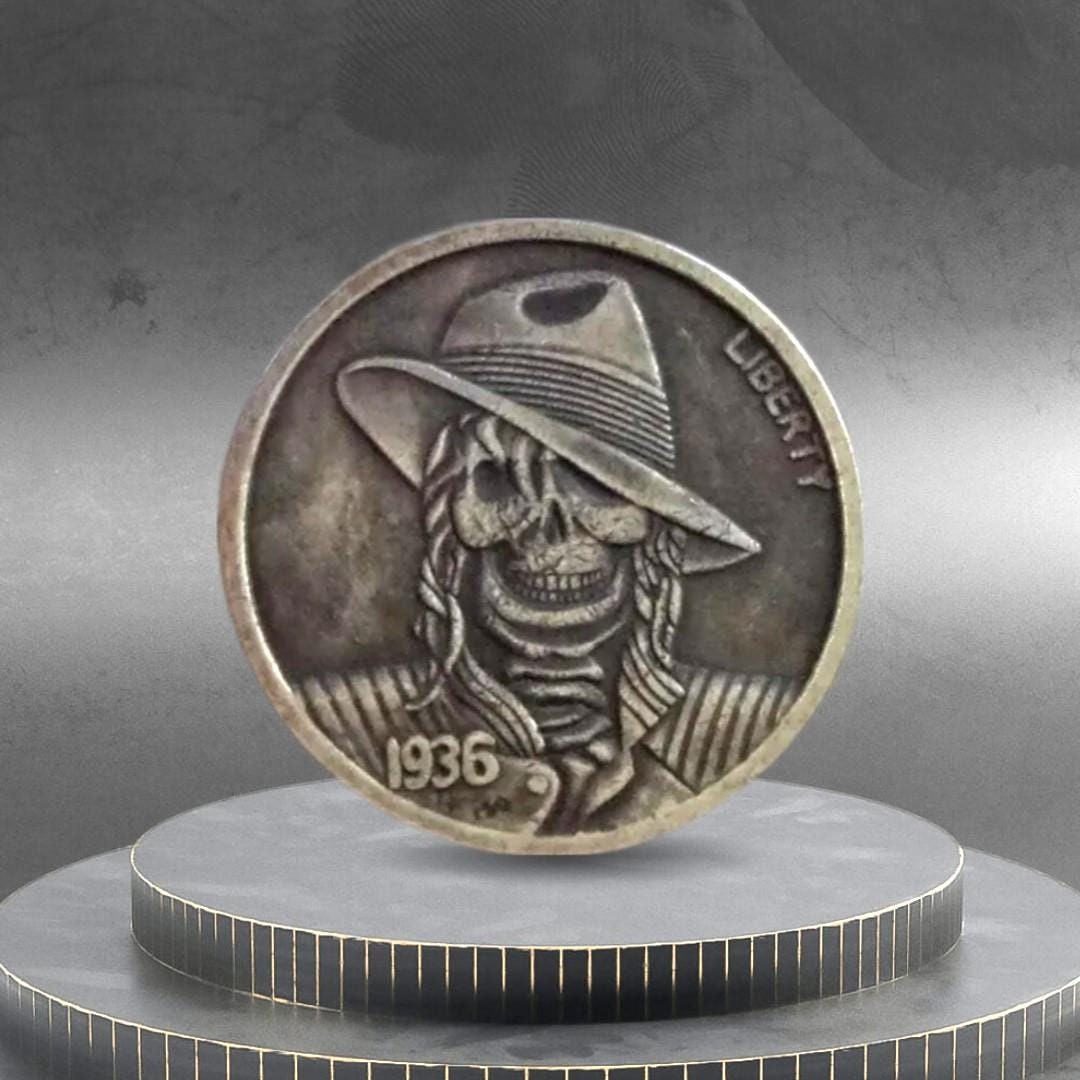 Hobo Coin Skeleton Michael Jackson the King of Pop American Custom Coin ...