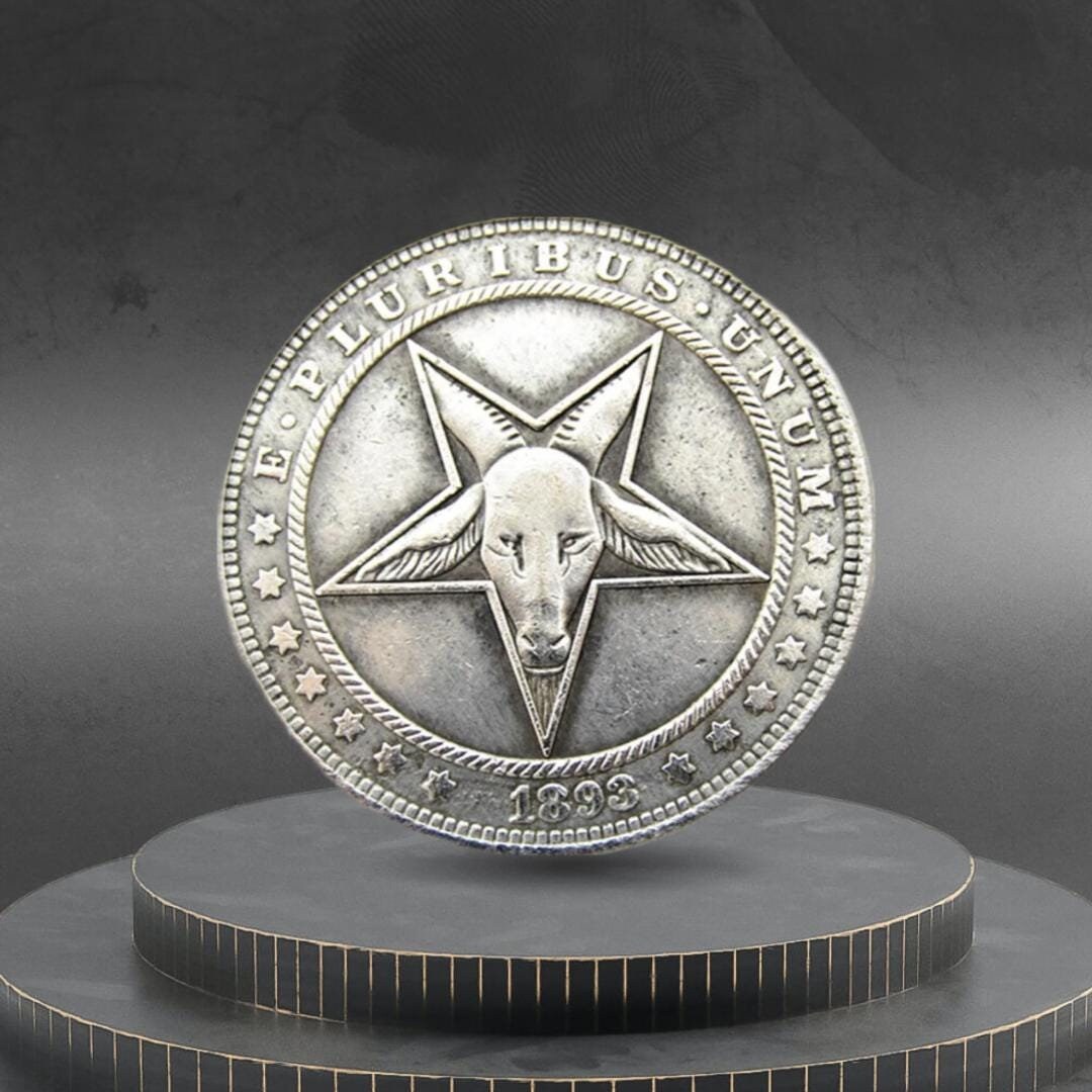 Hobo Coin Pentagram Star Devil Lucifer Satan Hell American Custom Coin ...