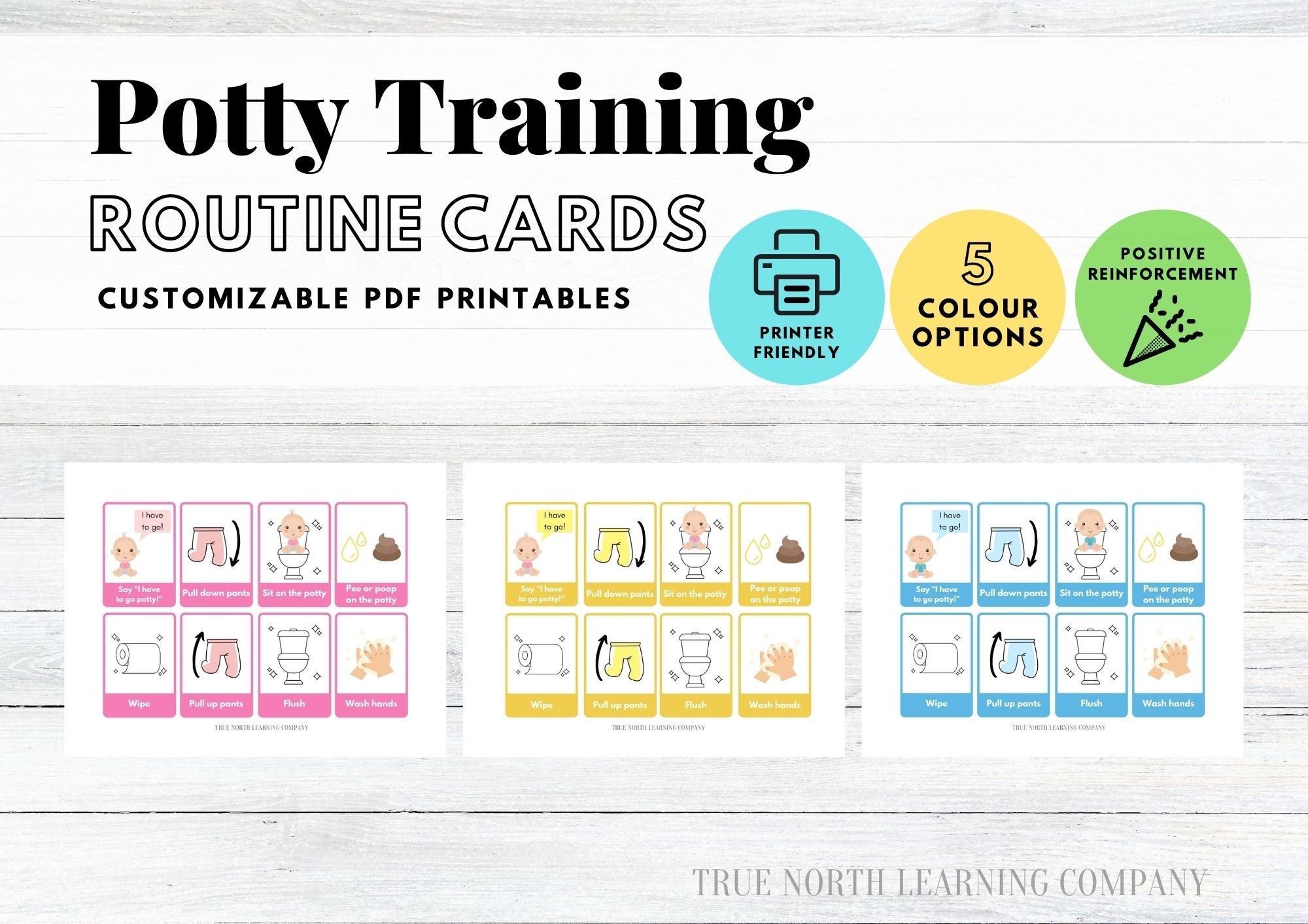 Potty Training Routine Flash Cards - Etsy