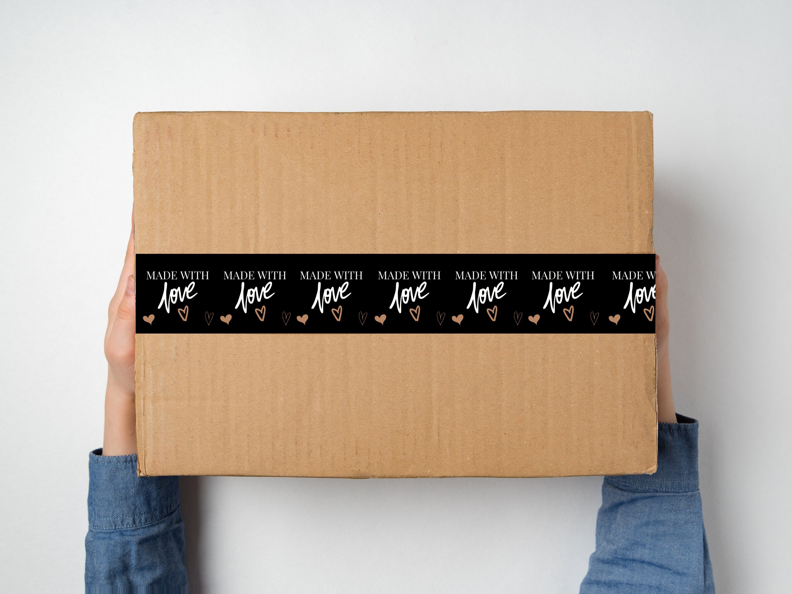 Made With Love, Editable Packing Tape, Small Business Templates ...