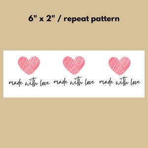 Made With Love, Editable Packing Tape, Small Business Templates ...