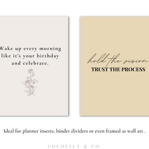 Printable Planner Quotes | No. 1 | Inspirational Quotes | Printable Art ...