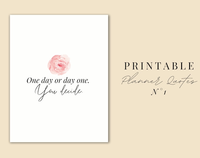 Printable Planner Quotes No. 1 Inspirational Quotes Printable Art ...
