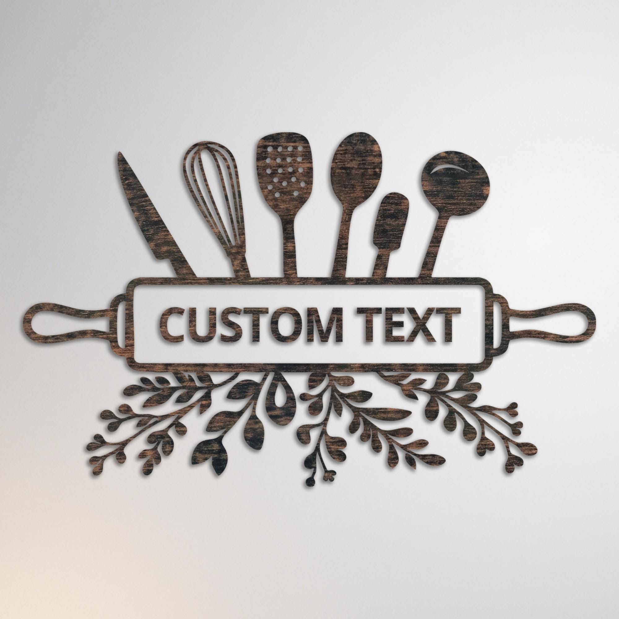Custom Kitchen Metal Sign, Metal Wall Art, Farmhouse Kitchen Decor ...