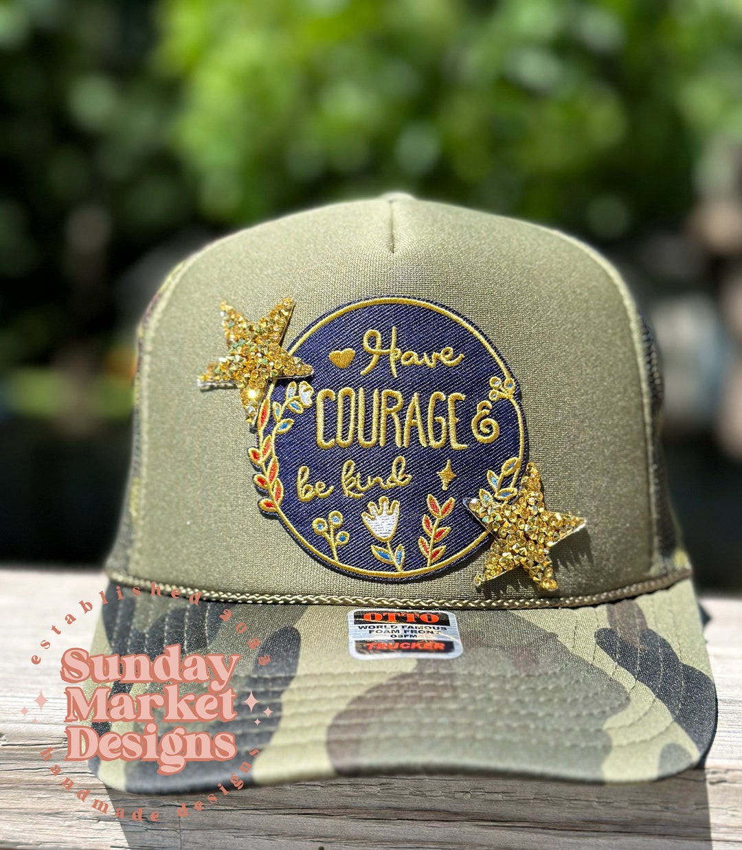 Have Courage & Be Kind Trucker Patch Hat, Foam Trucker Hat, Women's Hat ...