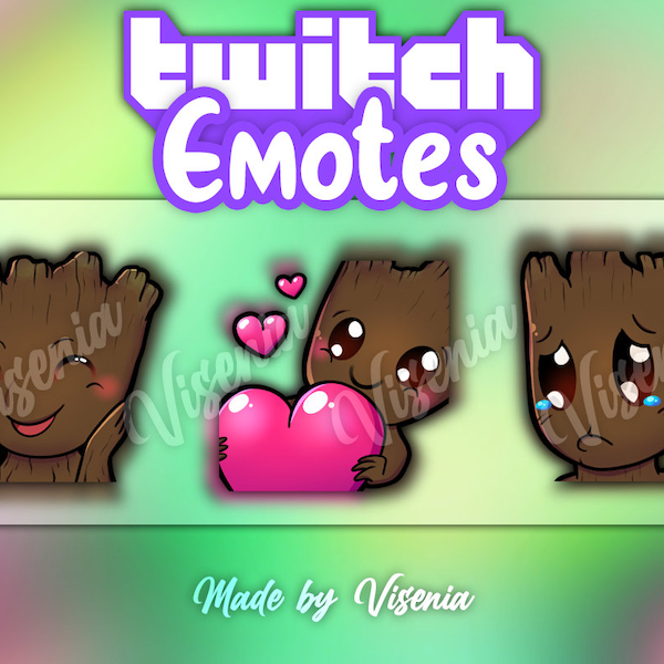 Groot Twitch Emotes - Etsy Canada