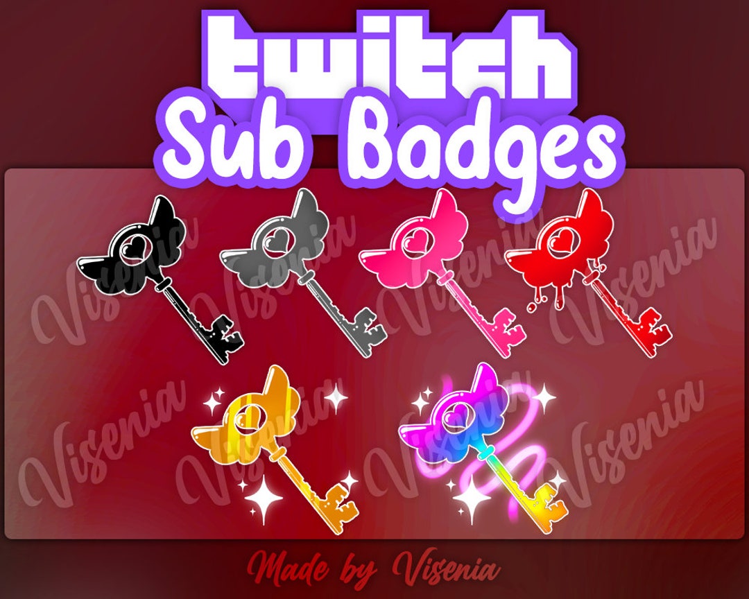 Kawaii Hazbin Hotel Logo Sub Badges 28x28 56x56 112x112 Twitch, Youtube ...