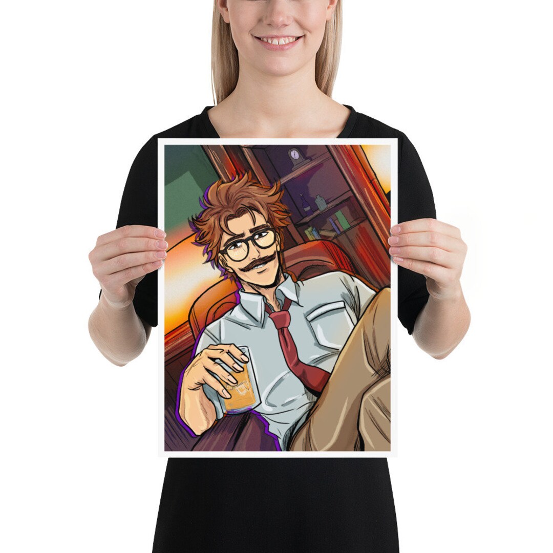 Harvey Fanart Poster Sophisticated Stardew Valley Art Print - Etsy