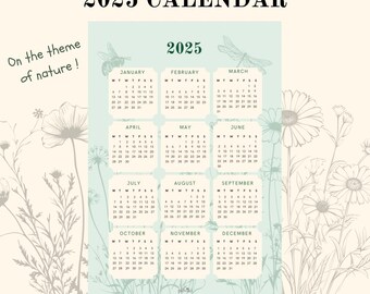 Digital Fillable Calendar - Etsy
