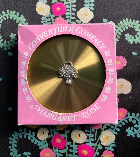 Margaret Rose convertible compact and box - Gem