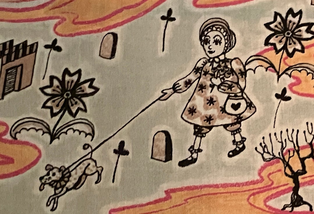 Very Rare Grayson Perry Liberty 'flo' Fabric Piece - Etsy UK