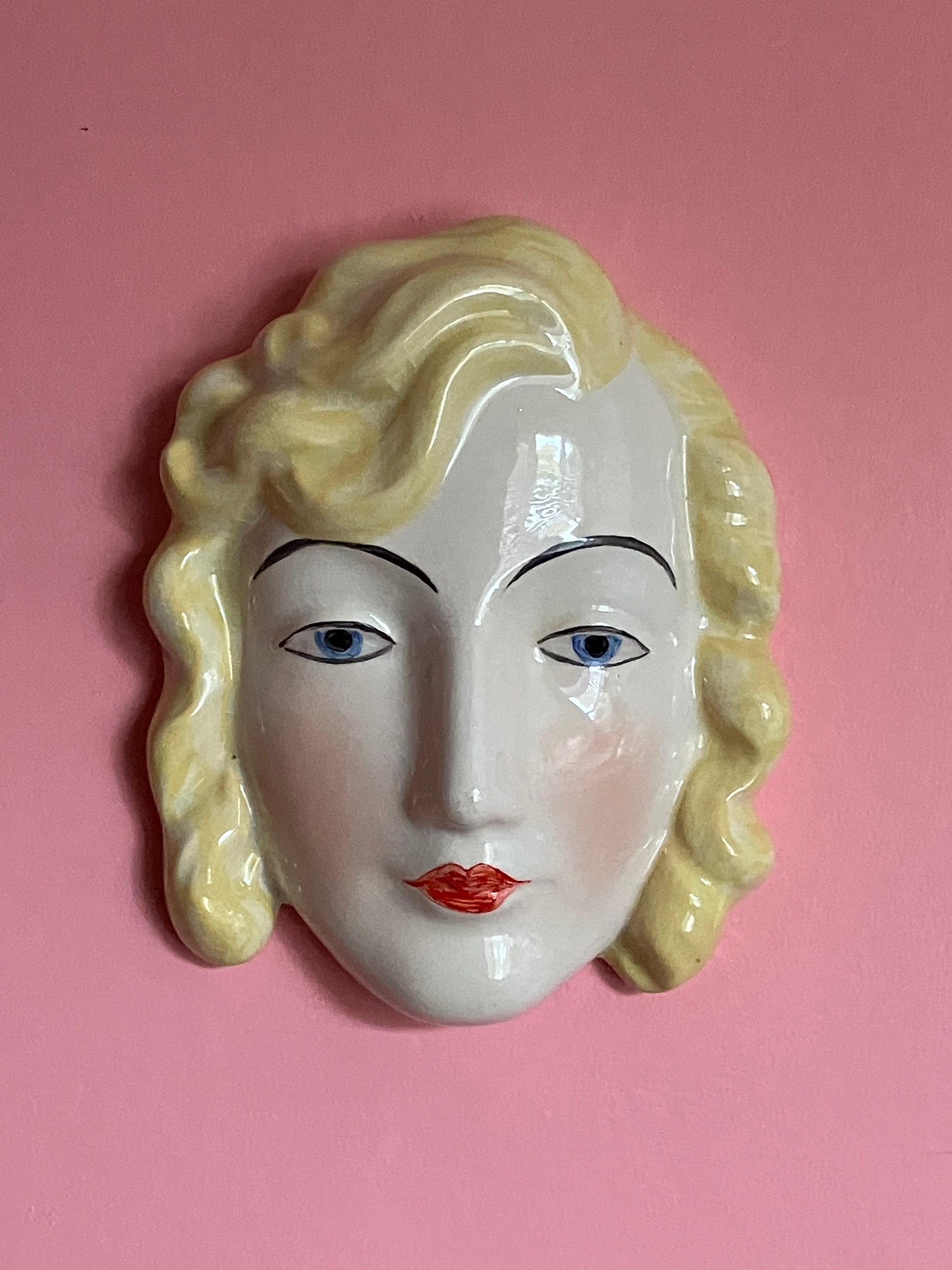 Beautiful Rare Art Deco Wall Mask by Cope & Co Ltd - Etsy UK