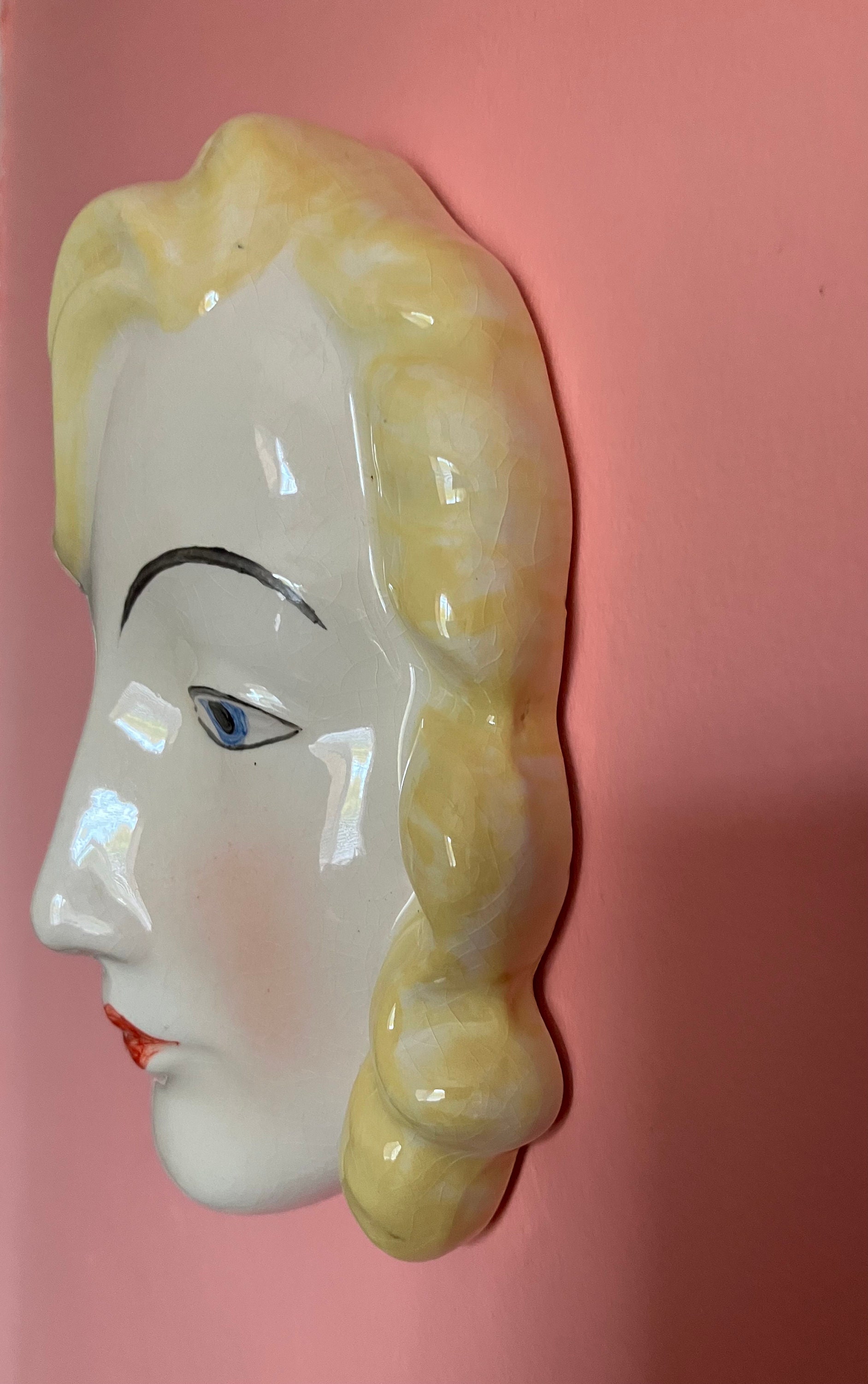 Beautiful Rare Art Deco Wall Mask by Cope & Co Ltd - Etsy UK