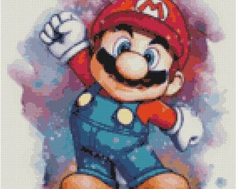 Super Mario Characters Cross Stitch Pattern Tale Heroes Cross Stitch ...