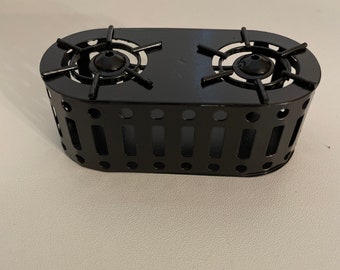 1:12 Scale Real Miniature Vintage Tiny Stove for Cook Real Mini Food or ...