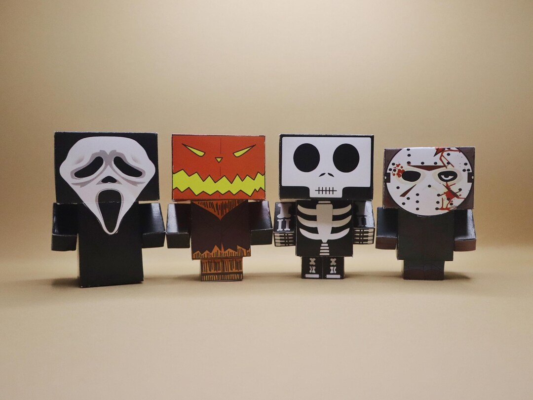 Papercraft 10 Halloween Characters, DIY Low Poly Halloween Decor or ...