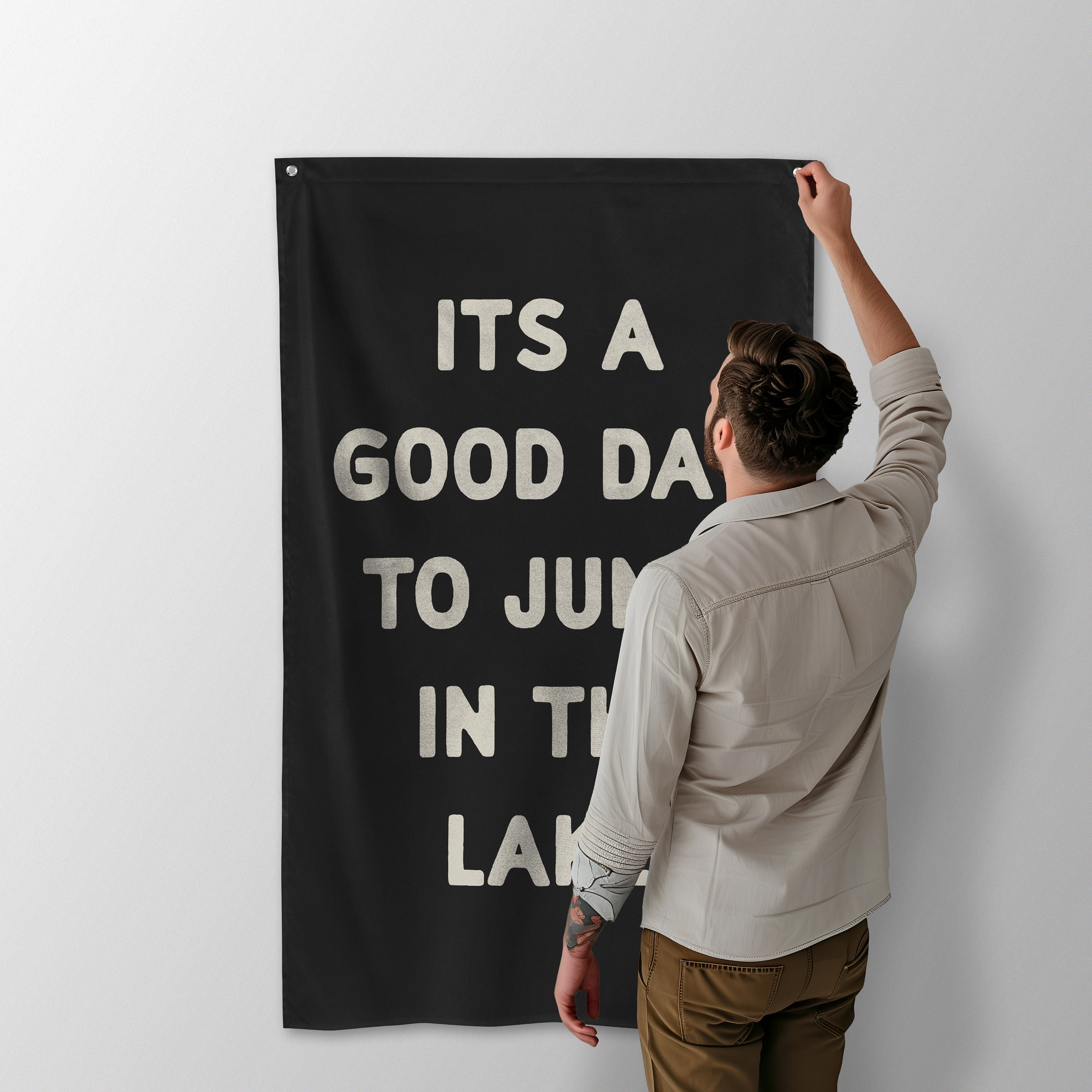 Its A Good Day to Jump in the Lake Flag - Etsy